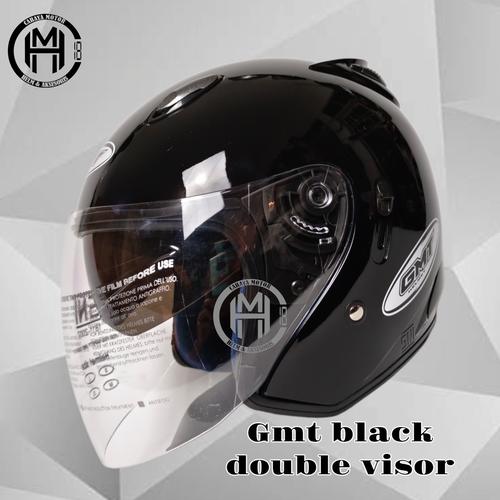 Jual HELM CENTRO GMT DOUBLE VISOR|MODEL INK CENTRO|MERK GMT|HITAM|SNI ...
