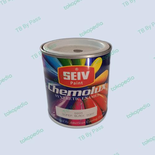 Jual Cat Seiv Chemolux 880M Super Black Doff (Hitam Doff) kemasan 200 ...