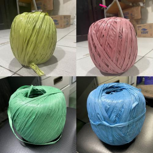 Jual Tali Rafia Warna Warni merah kuning hijau biru hitam 1 kg citra ...