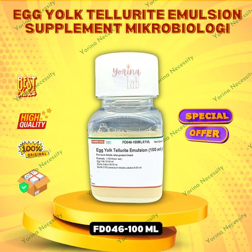 Jual Egg Yolk Tellurite Emulsion - Supplement Mikrobiologi, 100 ml - Kab. Bogor - Yorina ...