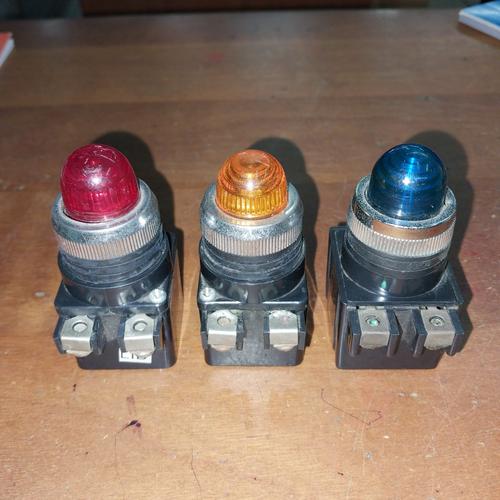 Jual Pilot Lamp 220V 22mm 2 pin 1 set (Red, yellow, Blue). - Kota Batam ...