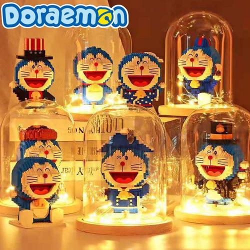 Jual 2022 Anime Doraemon Cat Model Micro Building Blocks Bricks DIY ...