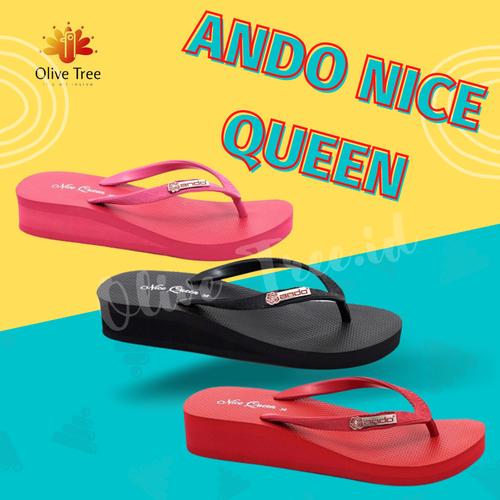 Jual Queen Nice Queen Sandal Jepit Wanita Ando Sandal Wanita Enak - Hitam, 36 - Kota Surabaya ...