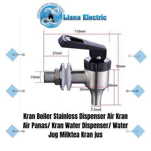 Jual Kran Dispenser Boiler Air Panas Stainless / Kran Water Jug ...