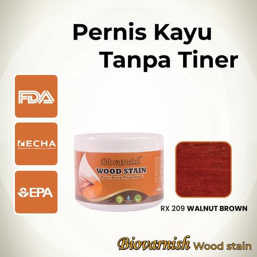 Jual Cat Kayu Pernis Almari Biovarnish Wood Stain Warna Walnut Brown ...