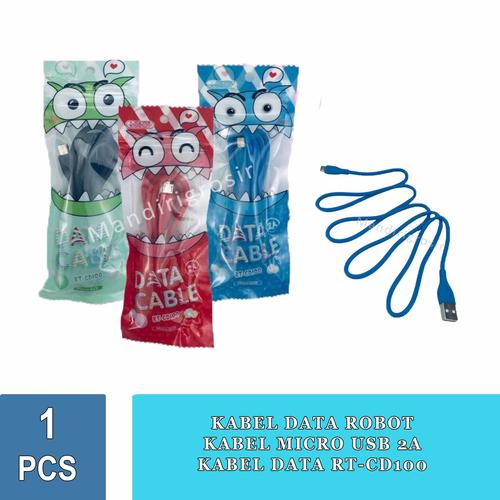 Jual Kabel Micro USB 2A *Kabel Data Robot * Kabel Data RT-CD100 ...