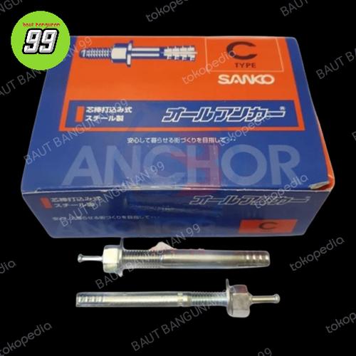 Jual dinabolt ketok m10x80 / high anchor m10x80 merk sanko galvanis ...