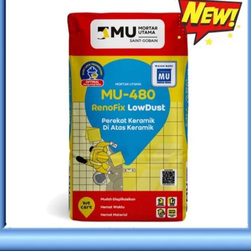 Jual Mortar Utama MU-480 Low Dust perekat keramik diatas keramik 25kg ...