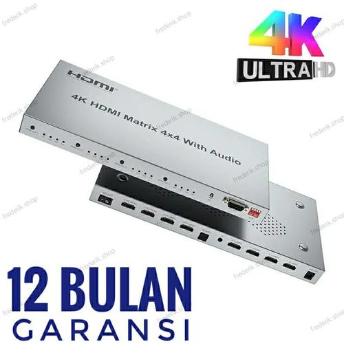 Jual 4K HDMI Matrix Switcher 4 x 4 (4 input & 4 output) 4x4 Matrix ...