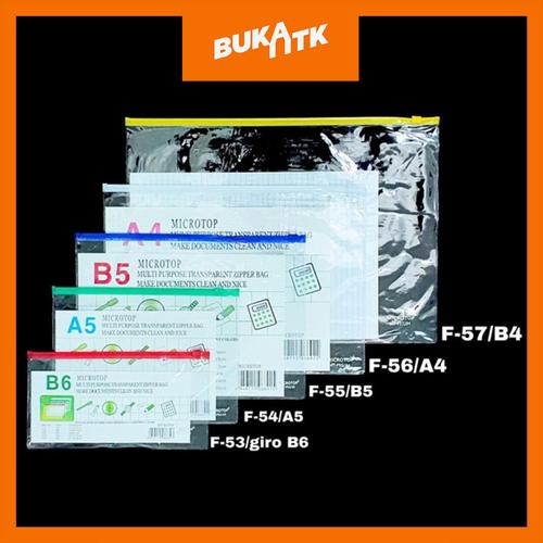 Jual Map Data / Map Zipper Plastik A5 (F54) transparan - Map Lubang ...