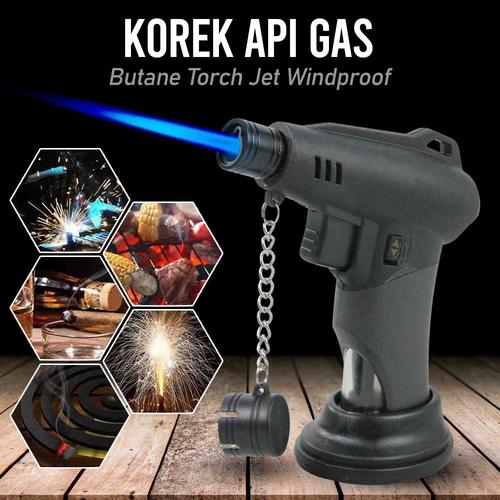 Jual Korek Api Gas Butane Mini Blow Torch Jet Las Bakar BBQ Windproof HL256 - Jakarta Barat ...