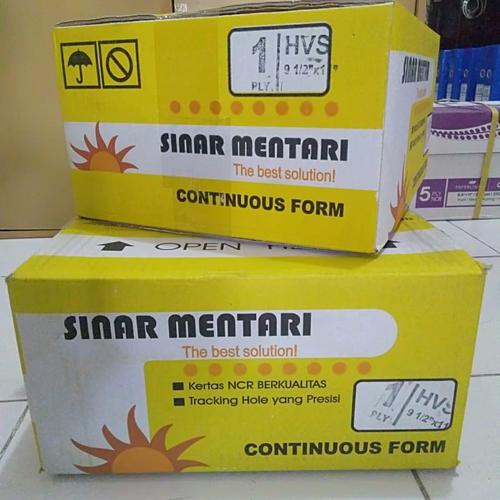 Jual Sinar mentari Continuous Form 1 ply FULL HVS uk 9,5" x 11" - Kota ...