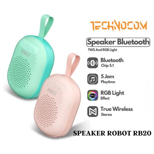 Jual Speaker Bluetooth Mini Robot RB20 / Mini Speaker bluetooth 5.1 ...
