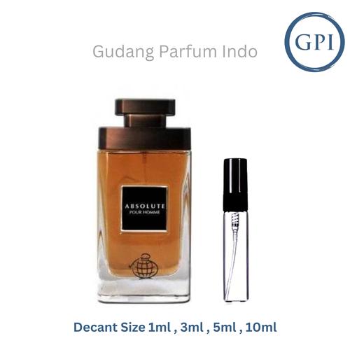 Jual Decant Parfum Fragrance World Absolute Pour Homme EDP for Men ...