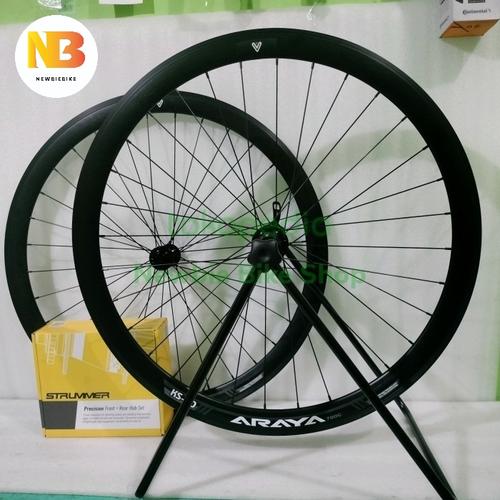Jual Wheelset 700c Strummer HM 350 Rim Araya profile 40 mm 32 hole QR ...