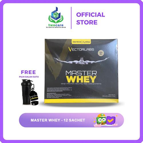 Jual Vectorlabs Master Whey 12 Sachet Vector Labs Whey Protein ...