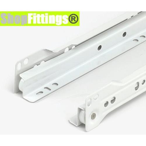 Jual Rel Laci Putih Single Track White Drawer Slide Roller Runner Rail ...