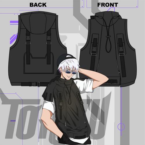Jual Rompi Vest Tactical Gojo Satoru Anime Manga Jujutsu Kaisen ...