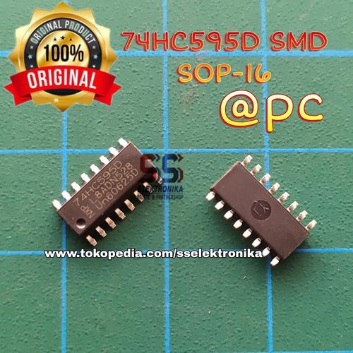Jual IC 74HC595 74HC595D SOP-16 SMD 8-bit Shift Register Chip - Kota ...