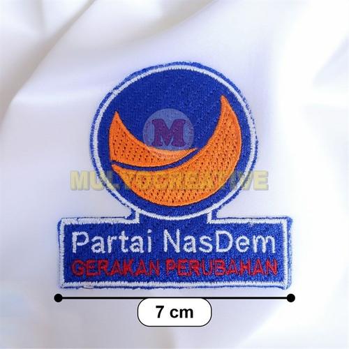 Jual Partai Nasdem Emblem Patch Bordir Logo Baru Partai Nasdem - Kab ...