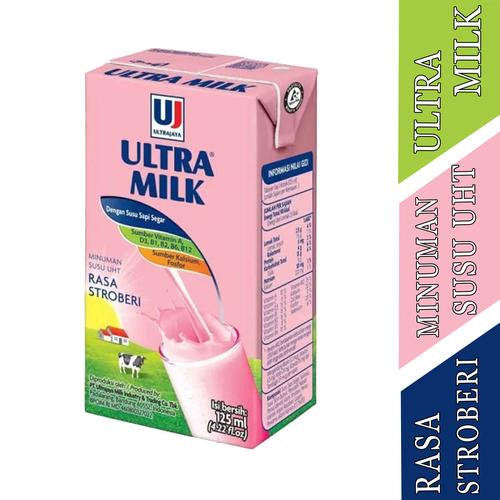 Promo Susu UHT - Ultra Milk - Minuman Susu - Rasa Strawberry - 125ml ...