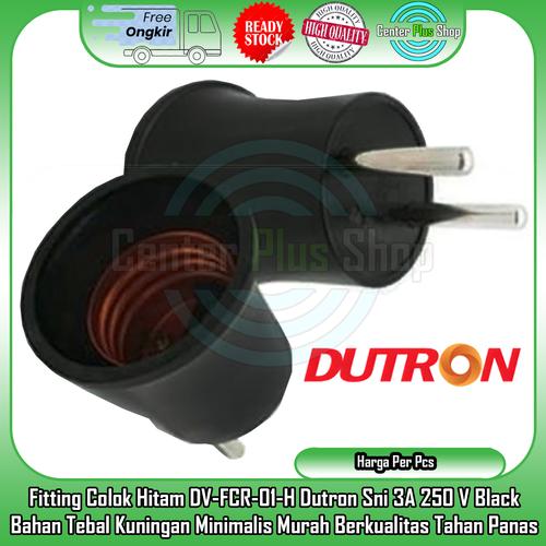Jual Fitting Colok Hitam DV-FCR-01-H Dutron Sni 3A 250 V Fitting Colok - Kota Palembang - Center ...