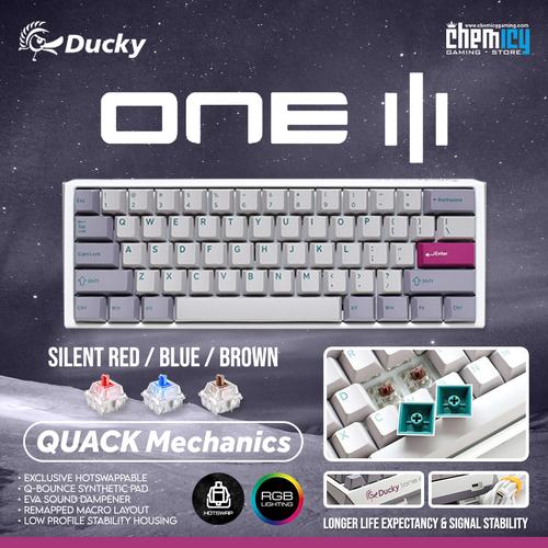 Promo Ducky One 3 Mist Mini 60% Hotswap RGB Mechanical Gaming Keyboard ...