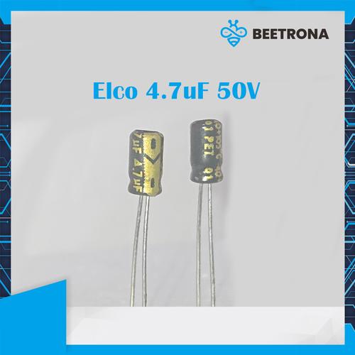 Jual Kapasitor Elco 4.7uF 50V micro Farad Capacitor - Kab. Sleman ...