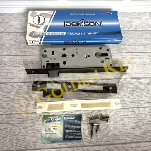 Promo Mortise Lock Dekkson MTS IL DL 8485 Matt Black Body Kunci Pintu ...