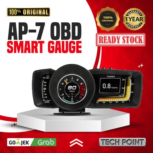 Jual AP7 OBD2 Car HUD Speedometer Digital Smart Gauge Head Up Display ...