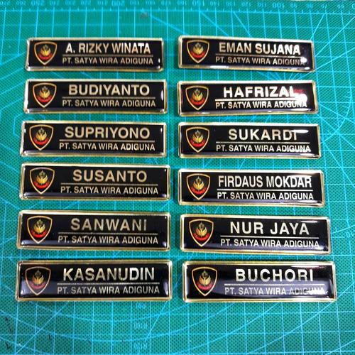 Jual name tag kuningan + logo - Jakarta Pusat - Grafis_shop | Tokopedia