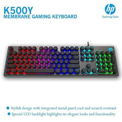 Jual Keyboard Gaming HP K500Y - RGB Membrane-Rubber Dump - Kota Medan ...