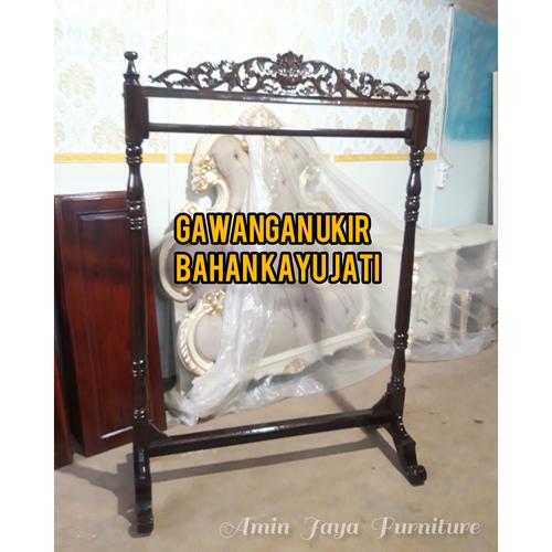 Jual stand hanger rak gawang gawangan kain batik serbaguna gantungan ...