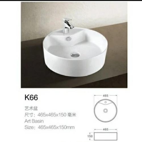 Jual BODY WASTAFEL BULAT MEJA PUTIH MODEL TOTO WASHTAFEL MEJA WHITE ...