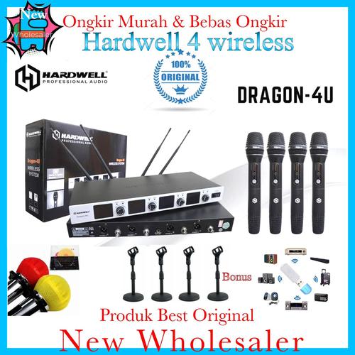 Jual Mic wireless Hardwell Dragon 4u Multi channel Original handhled Resmi - Jakarta Barat - New ...