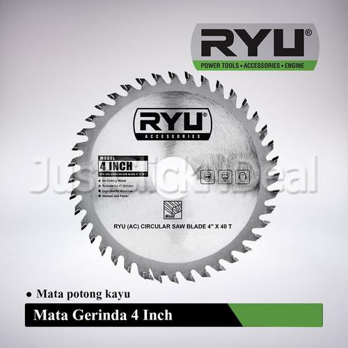 Jual Ryu Circular Saw Blade 4 Inch 40T Mata Gerinda Potong Kayu - Kab ...