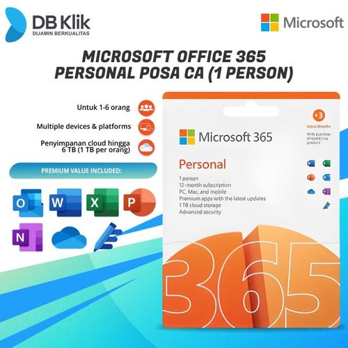 Promo Microsoft Office 365 Personal Posa Ca (1 Person) - Microsoft 365 ...