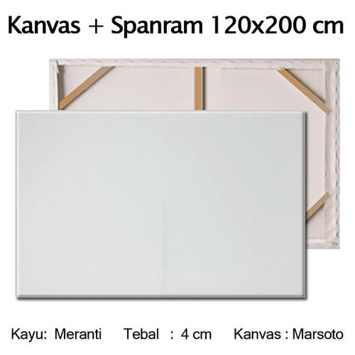 Jual Kanvas Lukis + Spanram Meranti Ukuran 120x200 tebal 4cm - Kota ...