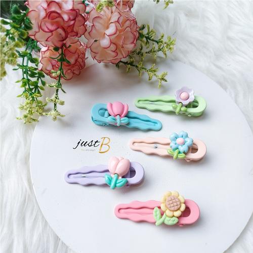 Jual Jepit Rambut Anak Spring Flower Garden Pastel Color Kids - Sakura ...