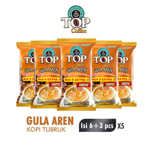 Promo Top Coffee Kopi Instan Susu Gula Aren Tubruk 3in1 27gr Isi 9 pcs ...