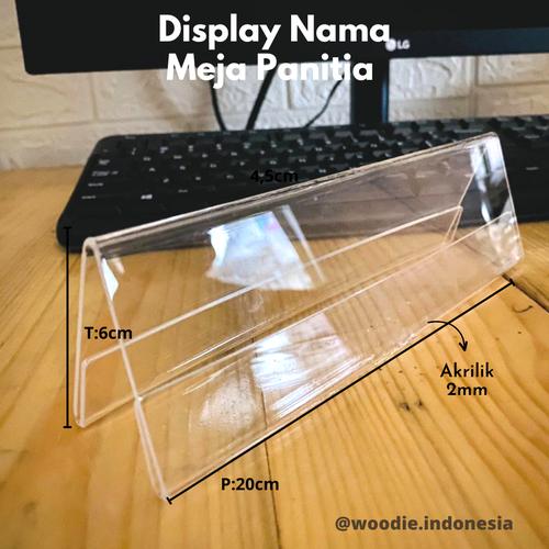 Jual Display Akrilik Papan Nama Meja Kantor Tempat Nama Meja Rapat - 6 ...