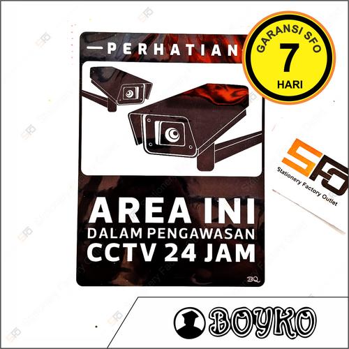 Jual Akrilik CCTV Hitam - Acrylic Sign 20cm x 15cm Full Black - Kota ...
