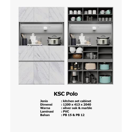 Jual kitchen set cabinet ksc polo lemari dapur pantry kayu putih (Batam ...