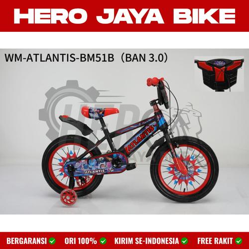 Jual Sepeda Anak Laki BMX ATLANTIS 51B New Ukuran 12 16 & 18Inch ...