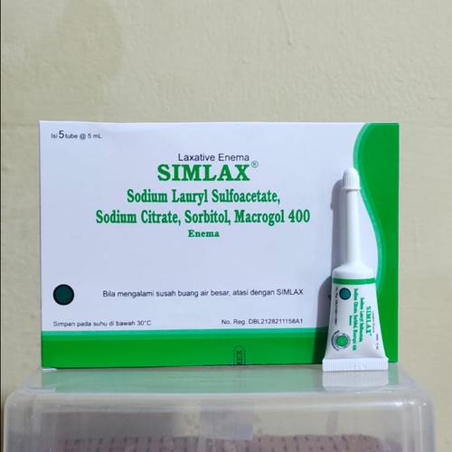 Jual Simlax 1 Tube - Laxative Enema 5ml Mengatasi Susah BAB - Obat ...