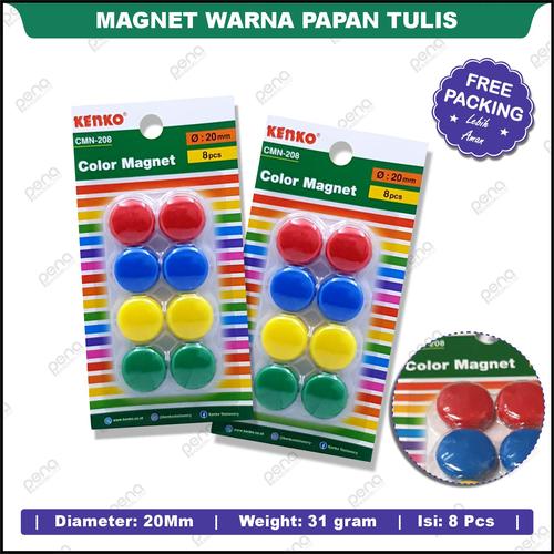 Jual Magnet whiteboard Kenko warna set 20mm (Isi 8) - Kab. Boyolali ...