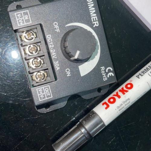 Jual SAKLAR DIMER LED DC 12-24VOLT 30A DIMMER LED STRIP DC 12 VOLT ...