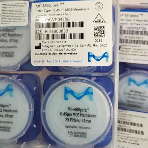 Jual MF-Millipore Membrane Filter / Kertas Saring 0.45um 47mm HAWP04700 ...