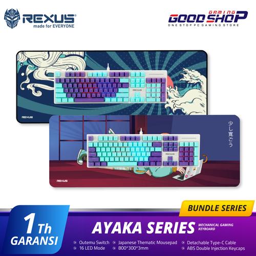 Jual Rexus Keyboard Mousepad AYAKA Series Full Size - Jakarta Pusat ...