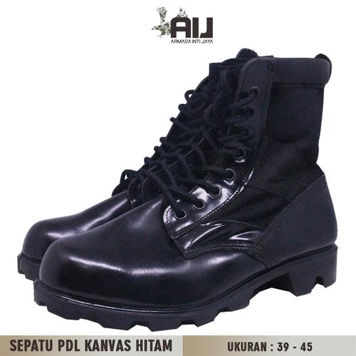 Jual Sepatu PDL Kanvas Hitam | Sepatu PDL Kanvas - 45 - Jakarta Pusat ...